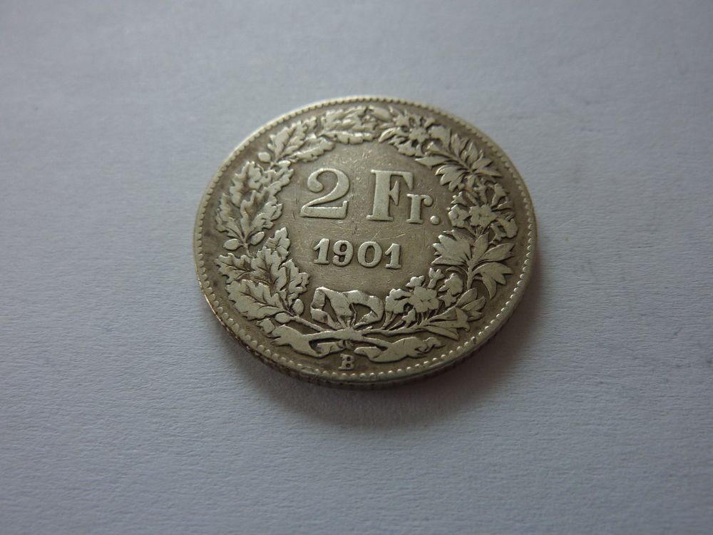 Seltener Zweifränkler 1901 , sehr schön | Kaufen auf Ricardo
