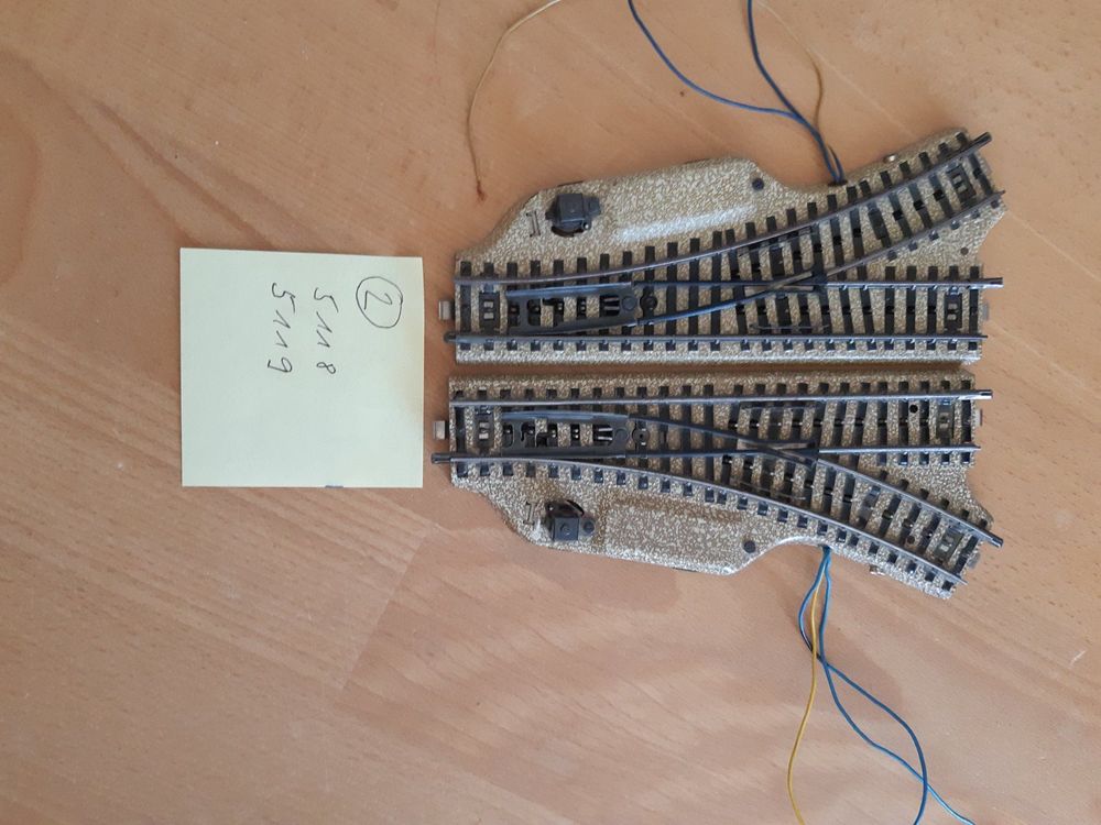 Märklin M-Weichenpaar 5118 und 5119, Funktion getestet, i. O (Gebraucht ...