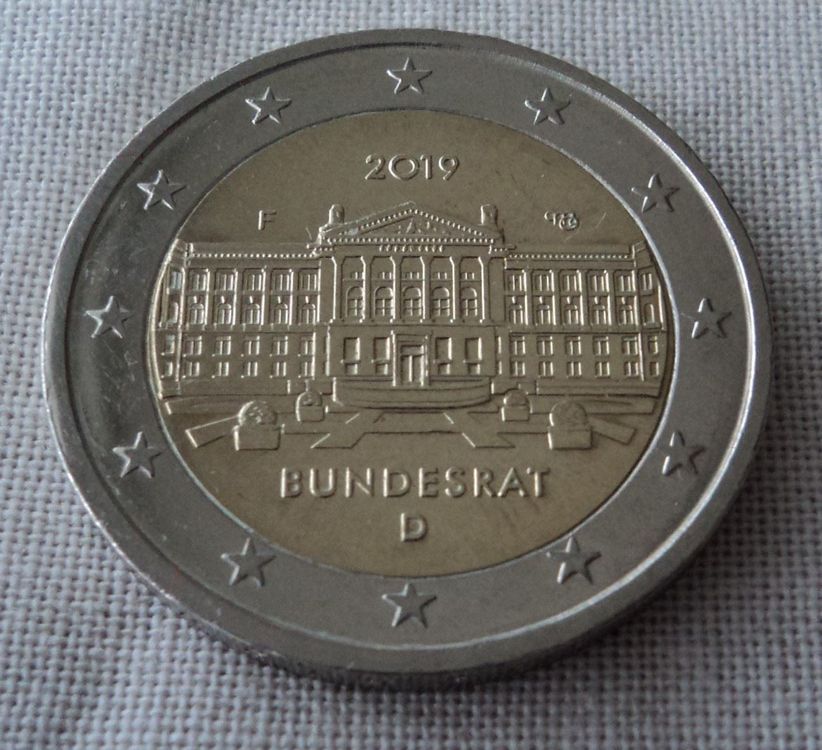 Deutschland: 2 Euro Bundesrat 2019, SS (Gebraucht) in Basel für CHF 3 – mit Lieferung auf ...
