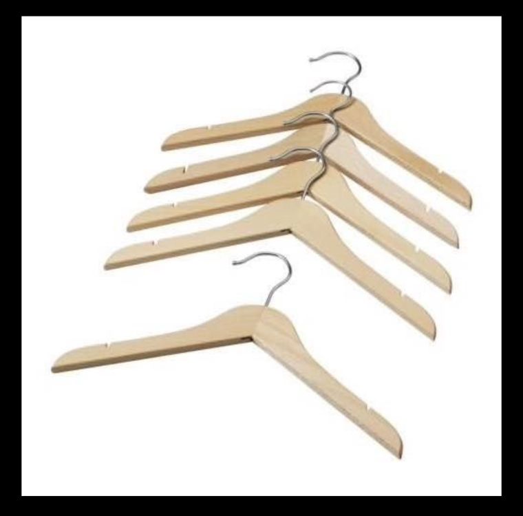 Ikea Hänga - Kinder Kleiderbügel aus Holz 60 Stück (Gebraucht) in ...