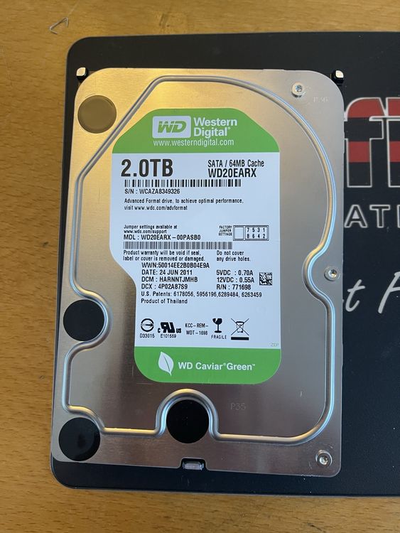 Western Digital WD20EARX 2.0TB HDD - Top Zustand! (Gebraucht) in Wängi ...