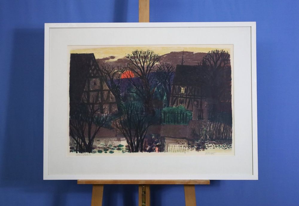 Heinz Keller 1928-2019, grosser Holzschnitt, handsigniert (Gebraucht) in Zug für CHF 45 – nur ...