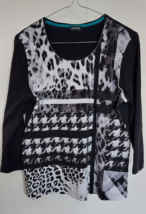 Jerry Weber. Stylish Women's Longsleeve Shirt, Black/White, (Gebraucht ...