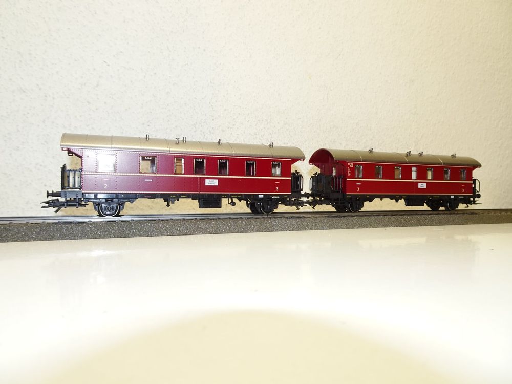 2 Märklin Personenwagen Donnerbüchsen HO 43138 (Neu (gemäss ...