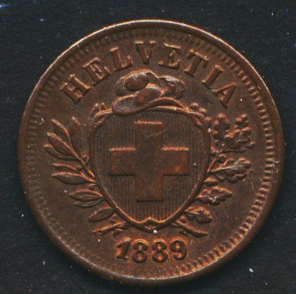 Schweiz 1 Rappen 1889 ss/vz (Gebraucht) in Roggwil BE für CHF 91 – mit Lieferung auf Ricardo kaufen