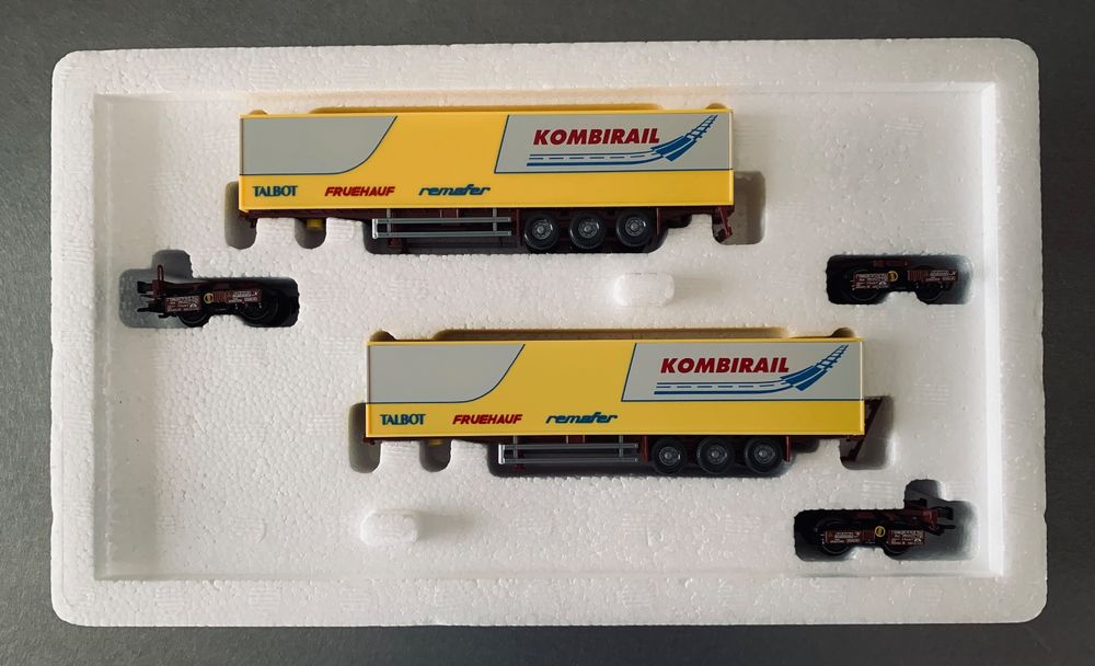 Doppel-Einheit Sattelaufleger KOMBIRAIL H0, WS, Ep V, DB (Neu (gemäss ...