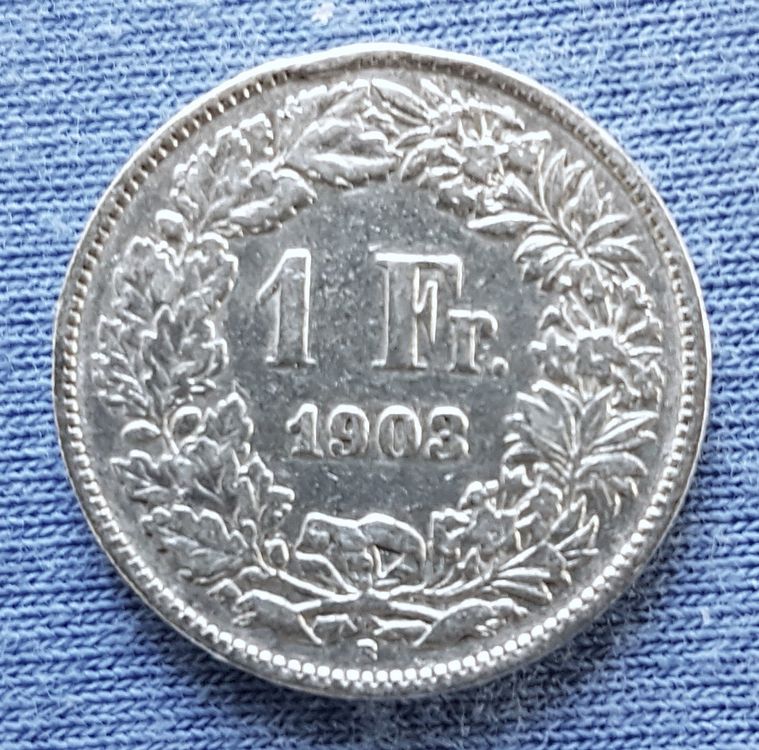 1 Franken 1903 uralte sehr rare Silbermünze ab nur 1 Fr !!! (Gebraucht) in Camignolo für CHF 2.3 ...