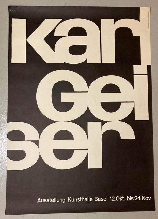 Armin Hofmann: Karl Geiser - Kunsthalle Basel 1957 (Gebraucht) in St ...