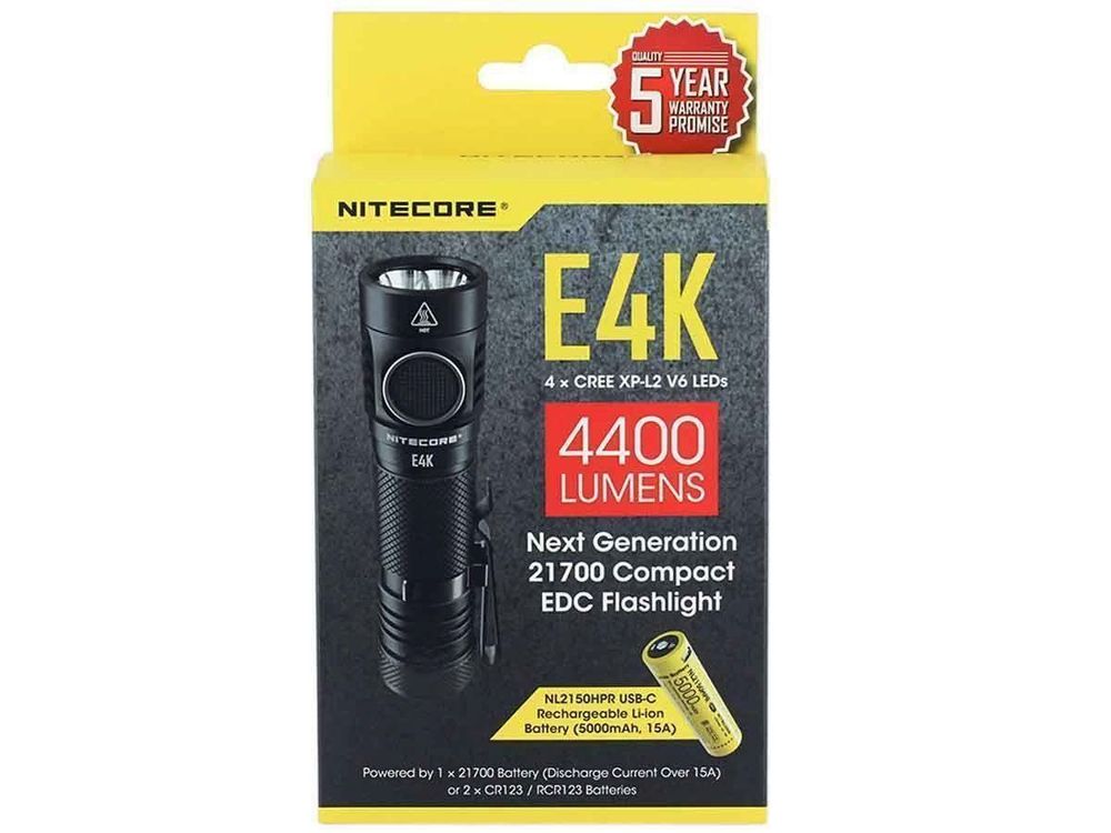 Nitecore E4K mit 4'400 Lumen (Neu und originalverpackt) in für CHF 59.9 ...