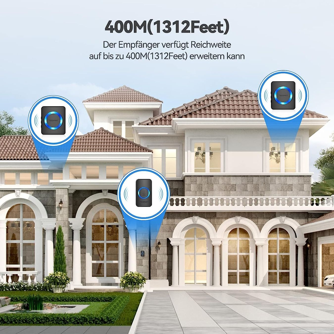 Kabellose Türklingel Funk Set 400m Reichweite IP65 Mit LED (Neu und originalverpackt) in Herisau ...