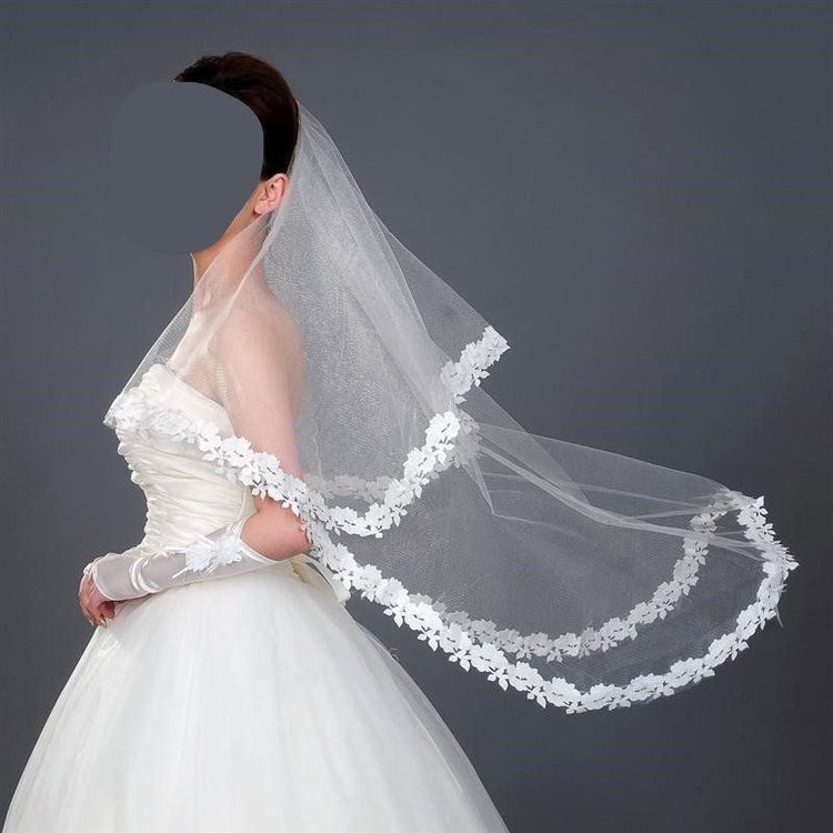 NEUER Braut -Schleier 1m 50cm weiss ohne Kamm - 220177 | Kaufen auf Ricardo