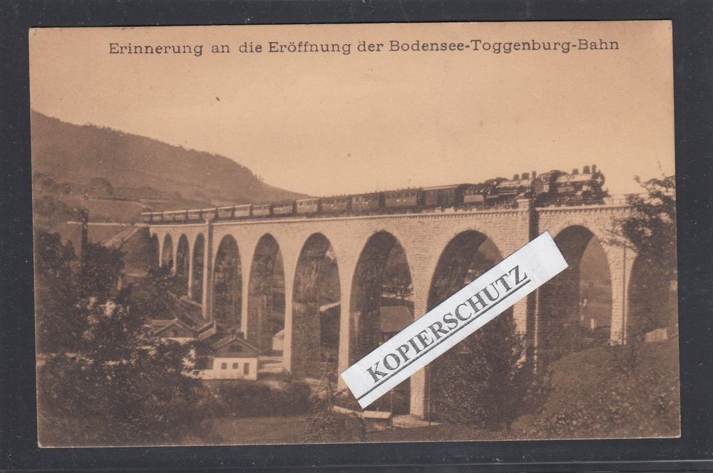MOGELSBERG 1911, ERÖFFNUNG BODENSEE TOGGENBURG BAHN (Gebraucht) in ...
