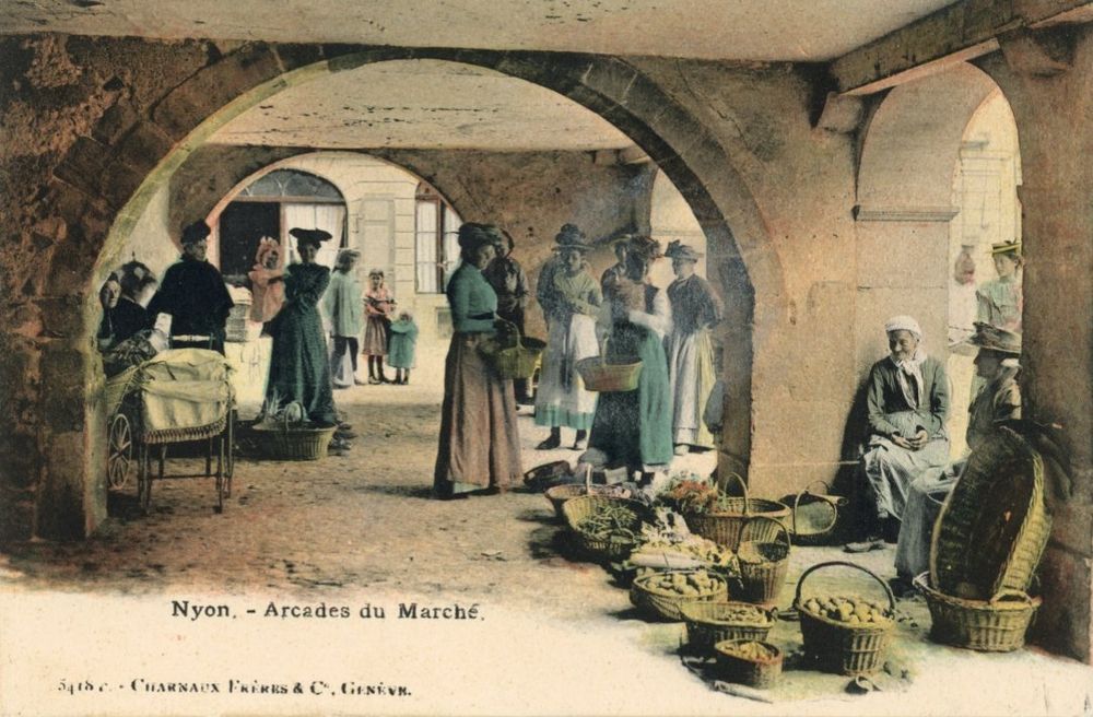 Nyon VD - Arcades du Marché ca. 1900 (Gebraucht) in Niedergesteln für ...