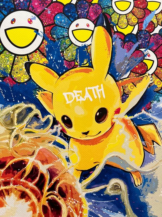DEATH NYC « Murakami Pikachu » 15/100 (Neu (gemäss Beschreibung)) in ...