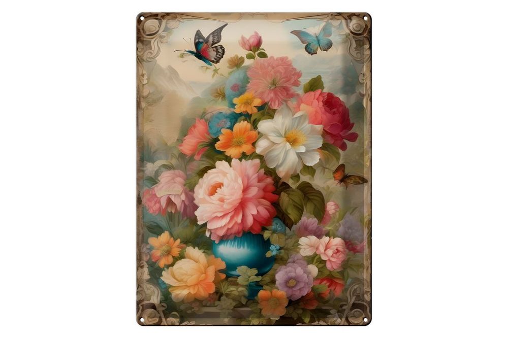 Blechschild-VINTAGE BLUMEN BOUQET (Neu und originalverpackt) in Rupperswil für CHF 16.95 – mit ...