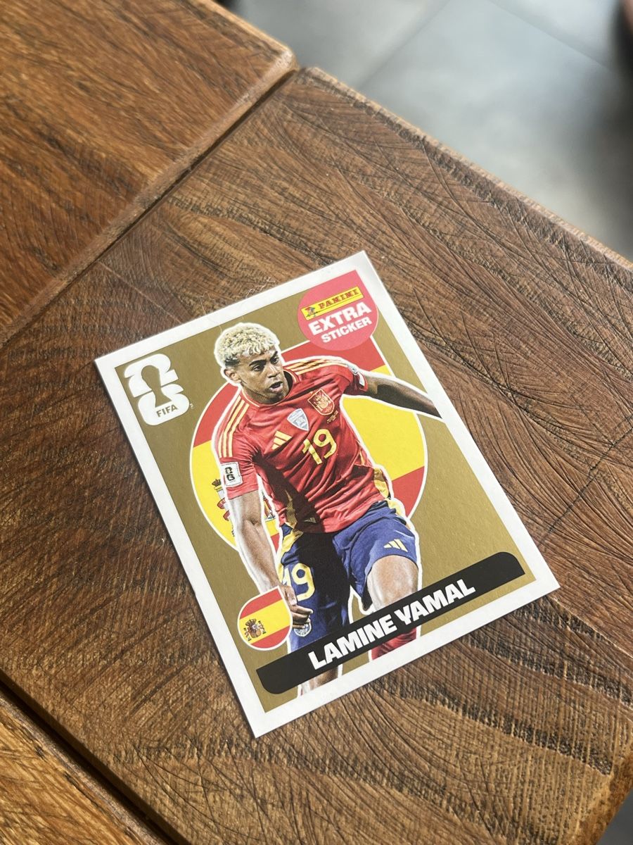 Lamine Yamal Gold Extra Sticker Panini 2026 (Neu und originalverpackt ...