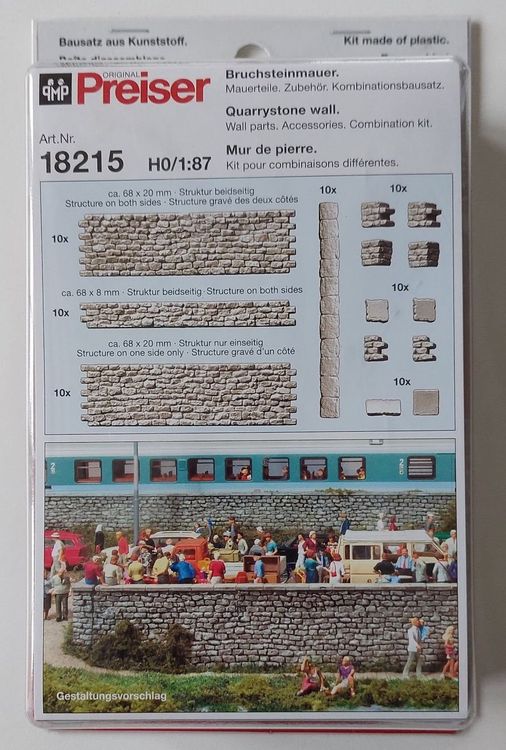 Preiser / 18215 / Bruchsteinmauer / Vollständig | Kaufen auf Ricardo