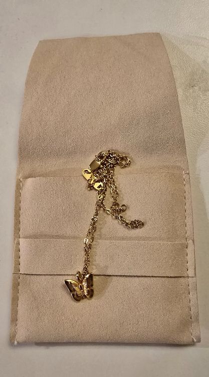 NOMINAL - 2x Collier Petit Papillon Plaquer 18K Gold (Neu und originalverpackt) in Aigle für CHF ...