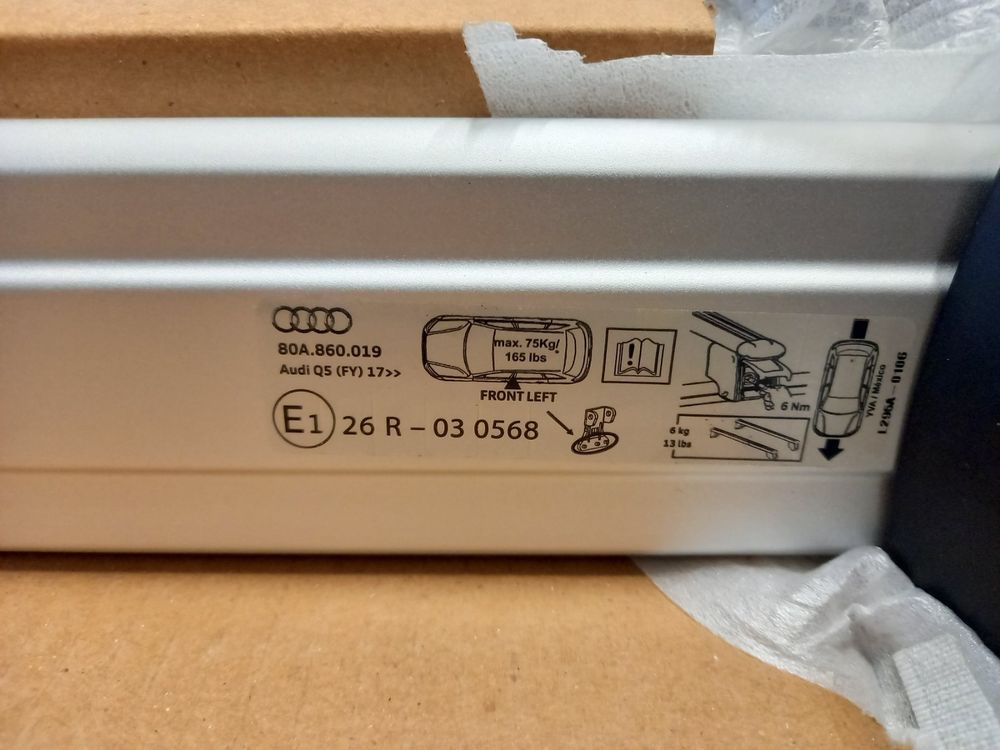 Dachgrundträger, Grundträger Audi Q5 80A 071 151 (Neu und ...