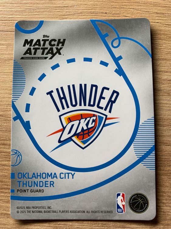 NBA Shai Gilgeous-Alexander Scoring Topps Match Attax 2025🔥 (Gebraucht ...