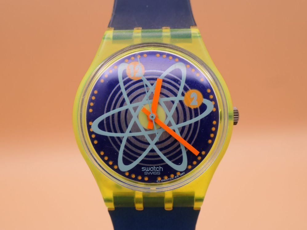 Swatch Gent "WAVE REBEL" GJ107 ,1992, neue Batterie (Gebraucht) in Thun ...