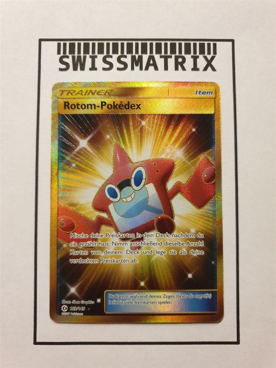 Pokemon Karte Rotom-Pokedex GOLD NM | Kaufen auf Ricardo