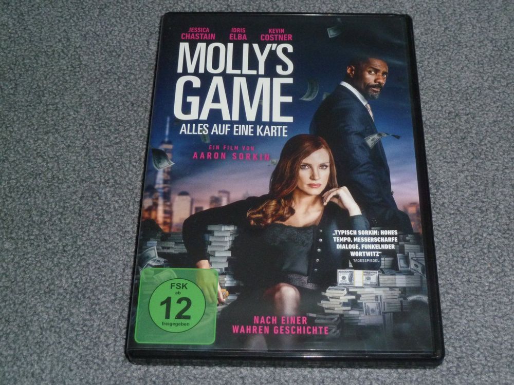 DVD "Molly's Game" Alles auf eine Karte - wahres Krimi/Drama (Gebraucht ...