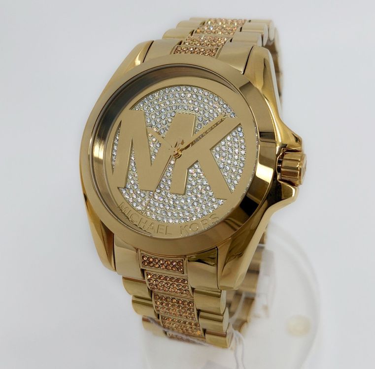 Neue Michael Kors Bradshaw Damen Uhr & Pavé Zifferblatt (Neu und ...