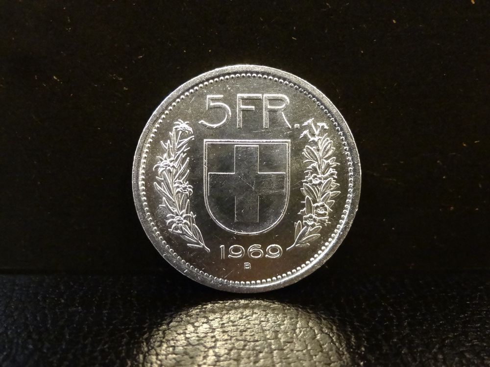 5 Franken Silber 1969 Fünfliber Münze (Gebraucht) in Kerzers für CHF 25 – mit Lieferung auf ...