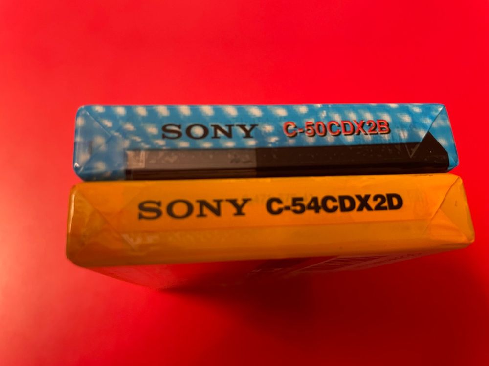 2 x SONY CDixII 50/54 Chrom exclusiv seltene Audio Kassetten (Neu und ...