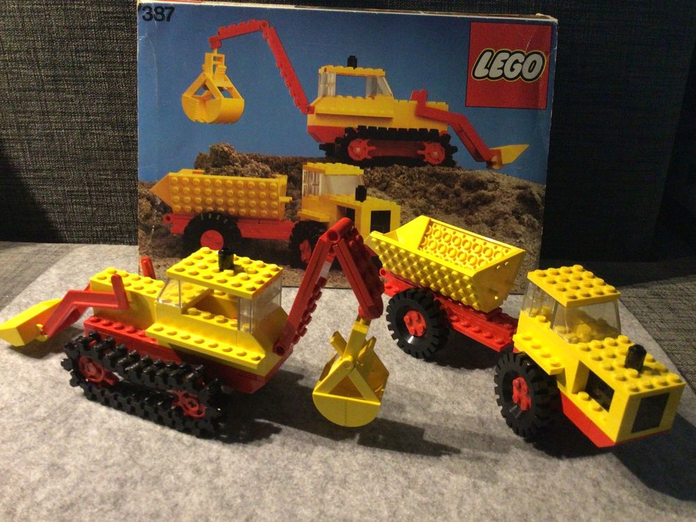 Lego #387”Excavator & Dumper” 1976 top zustand,inkl,Ovp,100% (Neu ...