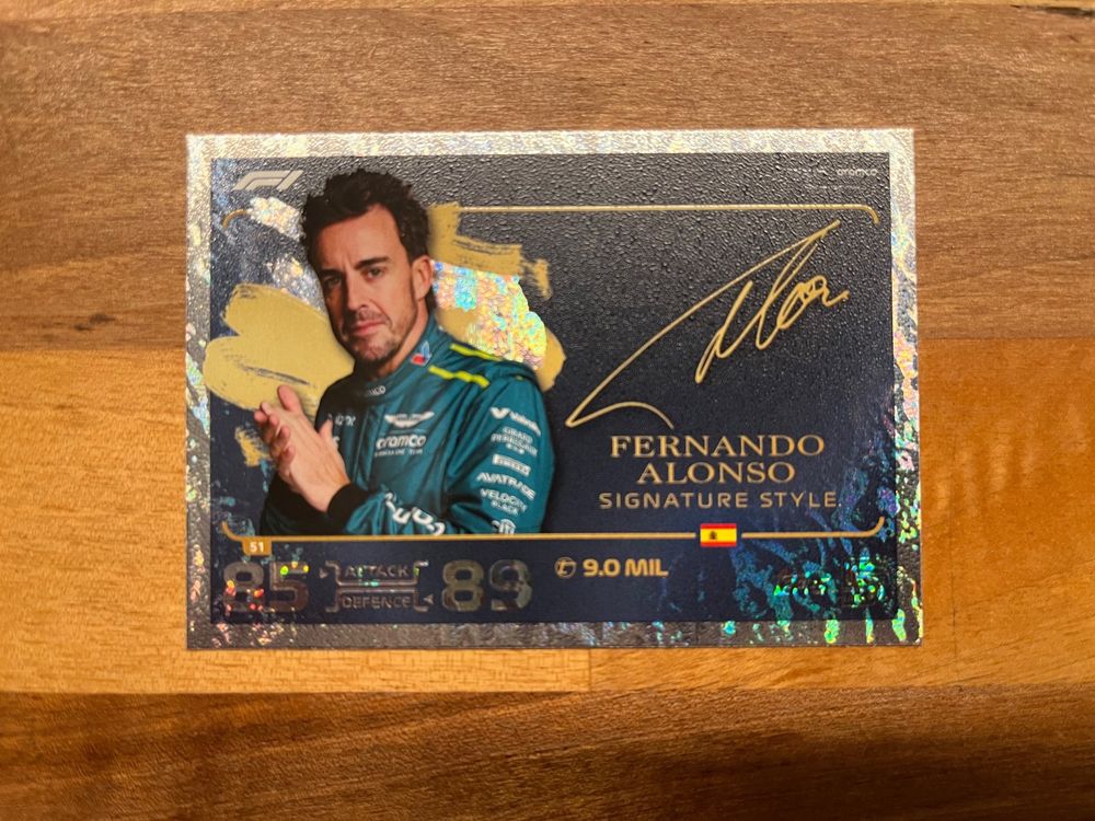 Topps Turbo Attax 2024 Signature Style Fernando Alonso (Neu (gemäss ...