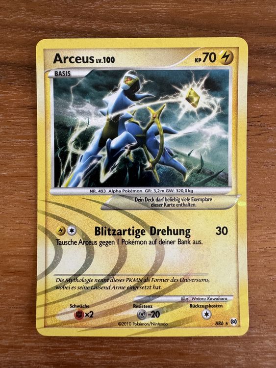 Pokémon Arceus LV.100 (2010) (Neu (gemäss Beschreibung)) in Zug für CHF 5 – mit Lieferung auf ...