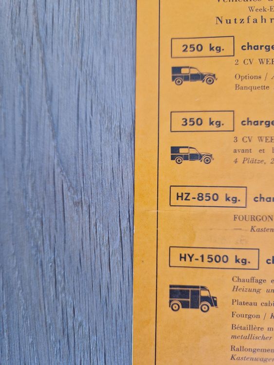 Rarität! Preisliste Citroën von 1968 mit allen Modellen (Gebraucht) in Rothenburg für CHF 9 ...