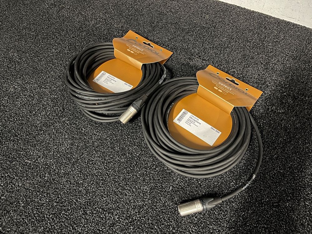 2x Cordial CTM 10 FM Mikrofonkabel (Neu und originalverpackt) in ...