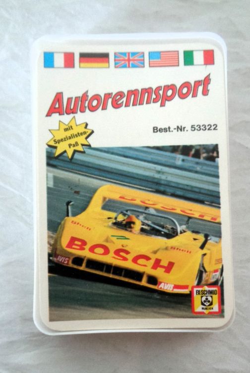 Auto Quartett - Autorennsport Nr. 53322 / 32 Karten | Kaufen auf Ricardo