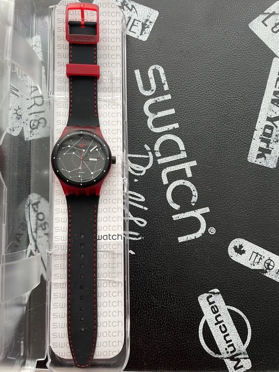 Swatch Uhr Automatic Sistem Red SUTR400 (Neu und originalverpackt) in Orpund für CHF 69 – mit ...