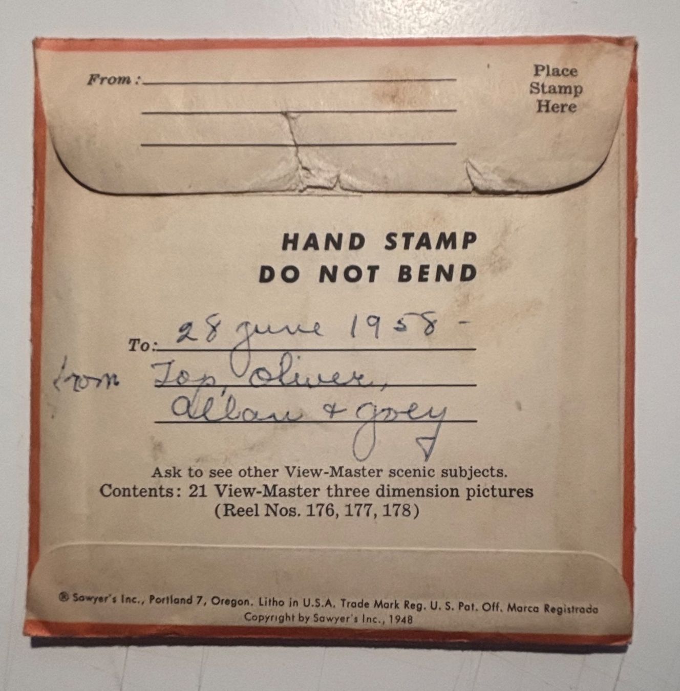 Sawyer's - View-Master 3-D - Painted Desert and Petrified... (D ...