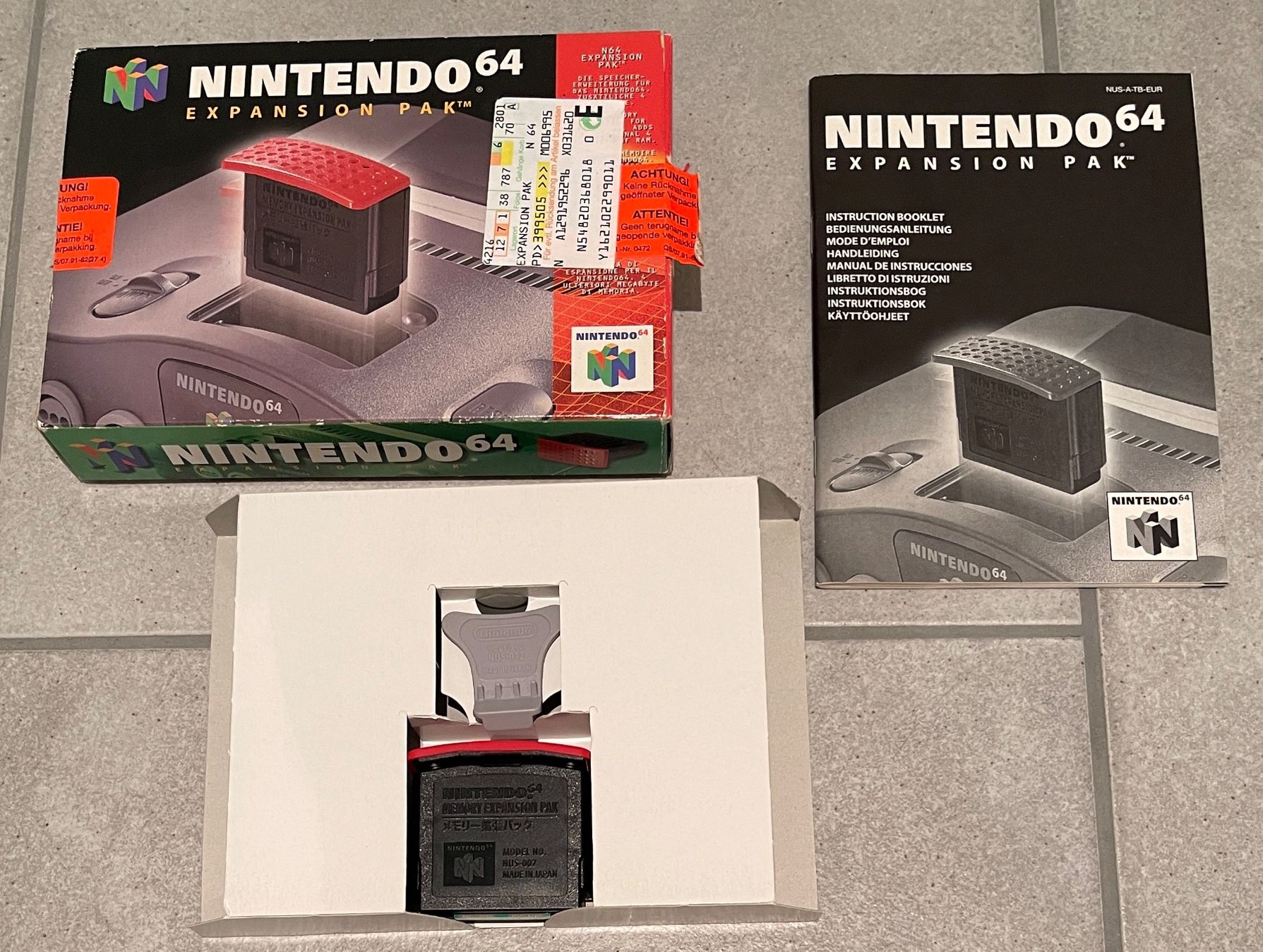 Nintendo 64 Expansions Pak inkl. Anleitung u. Originalverp. (Gebraucht ...