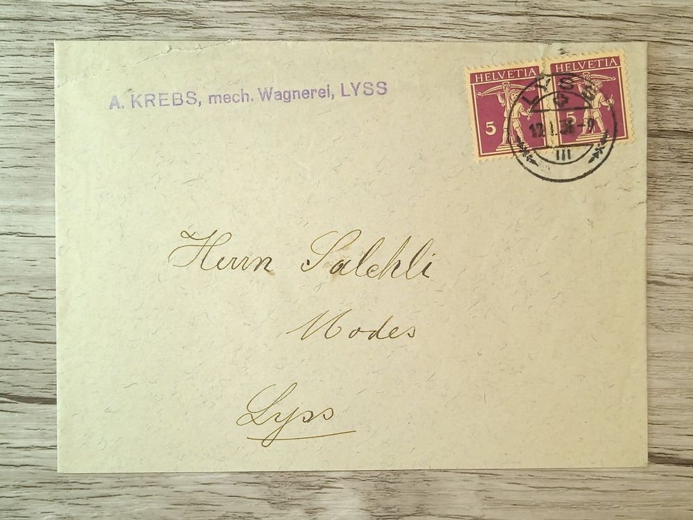 M5 Enveloppe + Timbre Suisse 1931 | Kaufen auf Ricardo