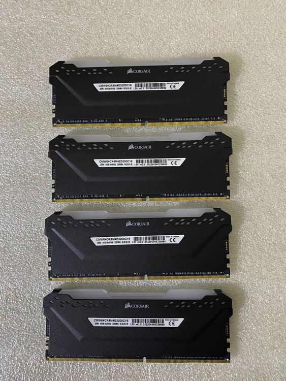 Corsair Vengeance RGB PRO DDR4 3200MHz 4x16=64GB (Neu (gemäss ...