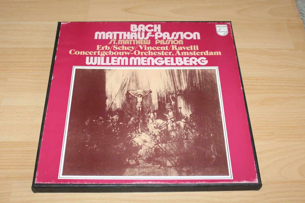 Bach: Matthäus-Passion; Willem Mengelberg, 3-LP-Box mono (Gebraucht) in Möriken AG für CHF 6.5 ...