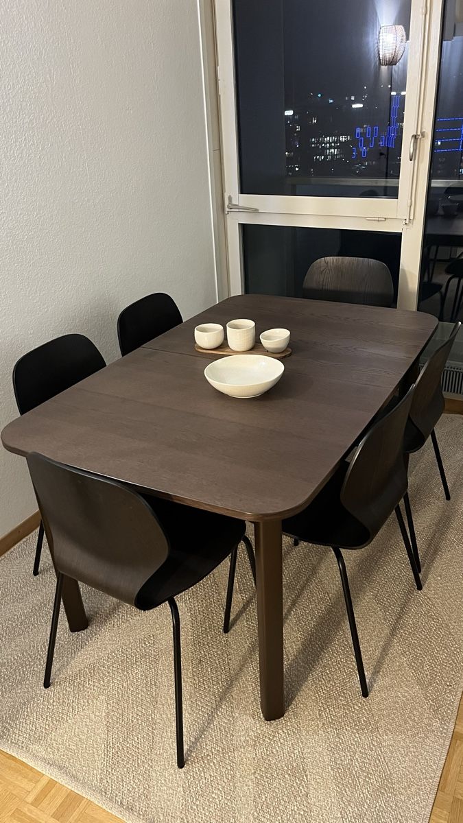 🍽️ Table extensible STRANDTORP (IKEA) + 6 chaises – 500 CHF (Neuf (Voir ...