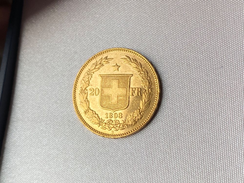 20 Fr. Helvetia 1893 ~ TOP Gold ~ Sehr RAR (Gebraucht) in Weinfelden ...