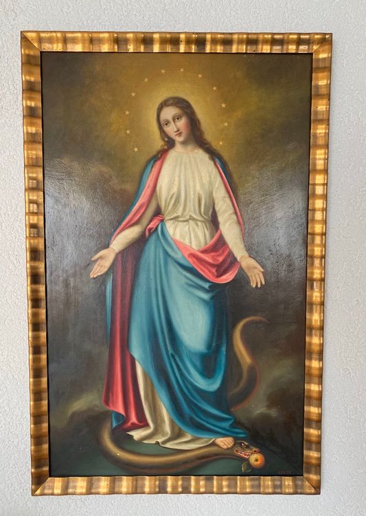 Grosses Marienbild (original Oelgemälde), 80 x 51 cm (Gebraucht) in ...