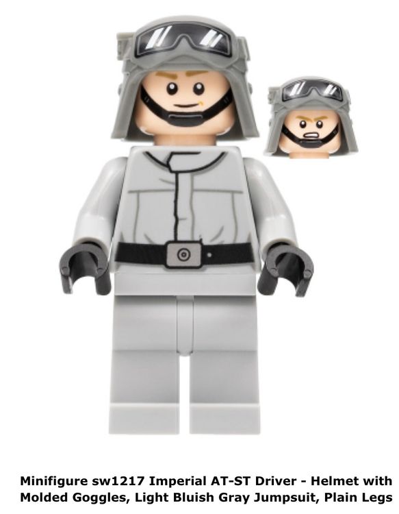 Lego Star Wars sw1217 Imperial AT-ST Driver Minifigur | Kaufen auf Ricardo
