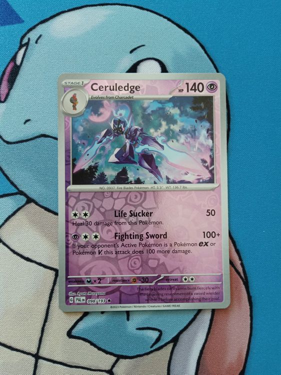 Ceruledge 098 - Paldea Evolved Rare Azugladis Reverse Holo (Neu (gemäss ...