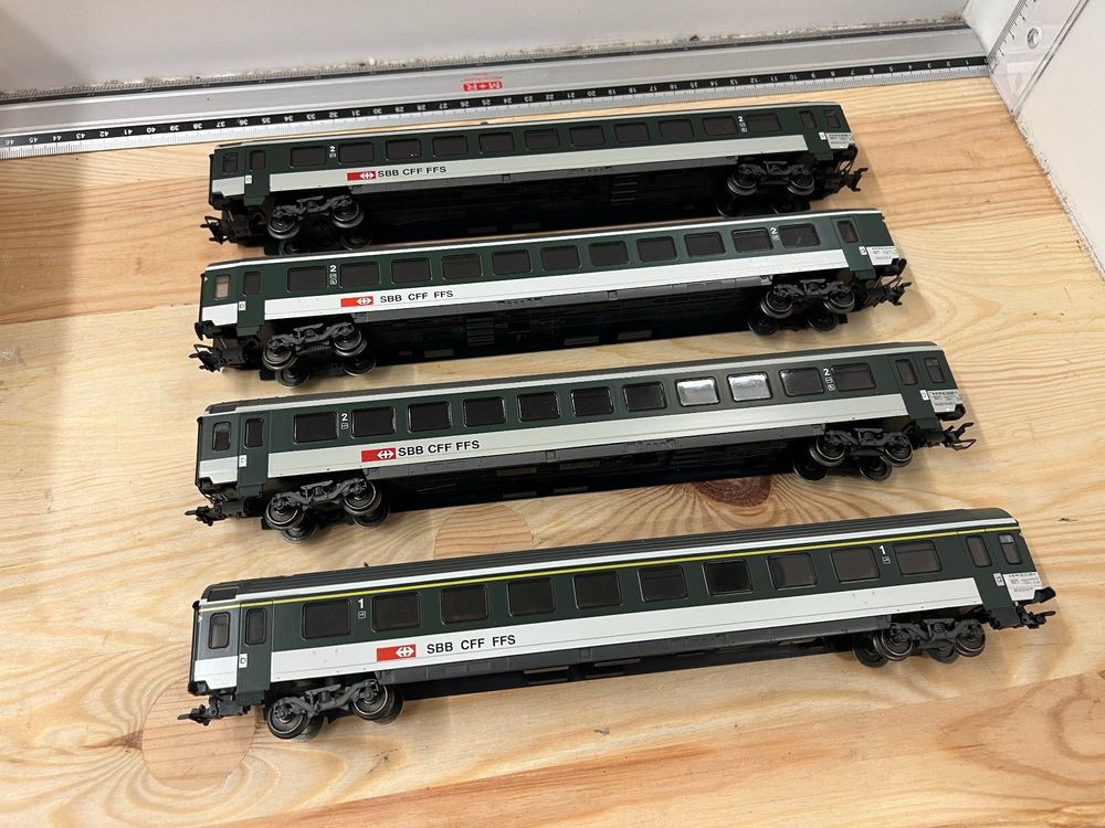 4er Set Märklin SBB IC-Wagen Einheitswagen EW IV (Gebraucht) in Brislach für CHF 94 – mit ...