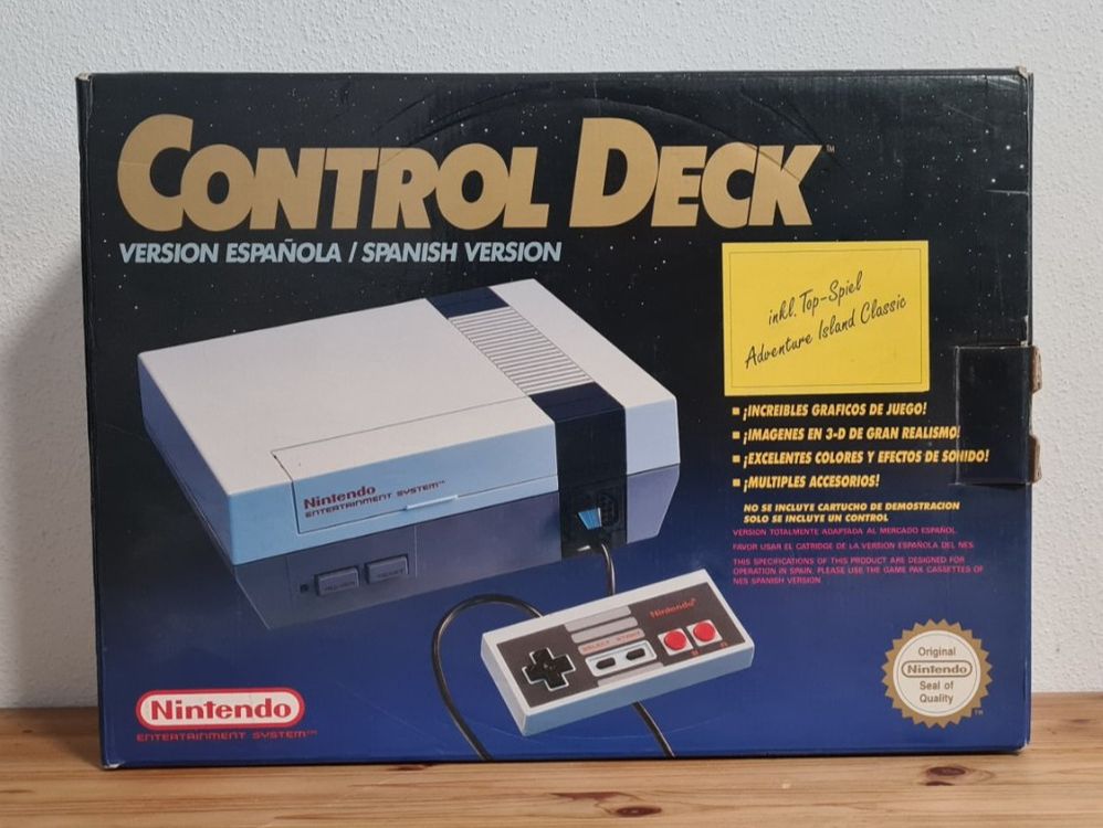 Nintendo NES Control Deck ESP Version Verpackung & Zubehör (Gebraucht ...