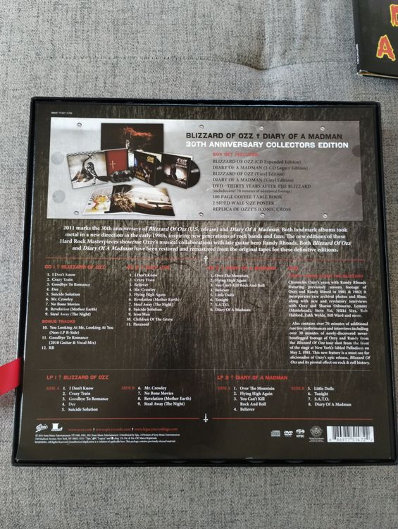 Ozzy Osbourne Blizzard Of Ozz/Diary Of A Madman Box Set (Neuf (Voir ...